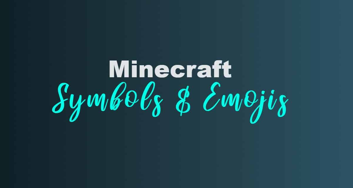 507+ Minecraft Symbols ツ & Emojis ☻(Copy/Paste) | 2025