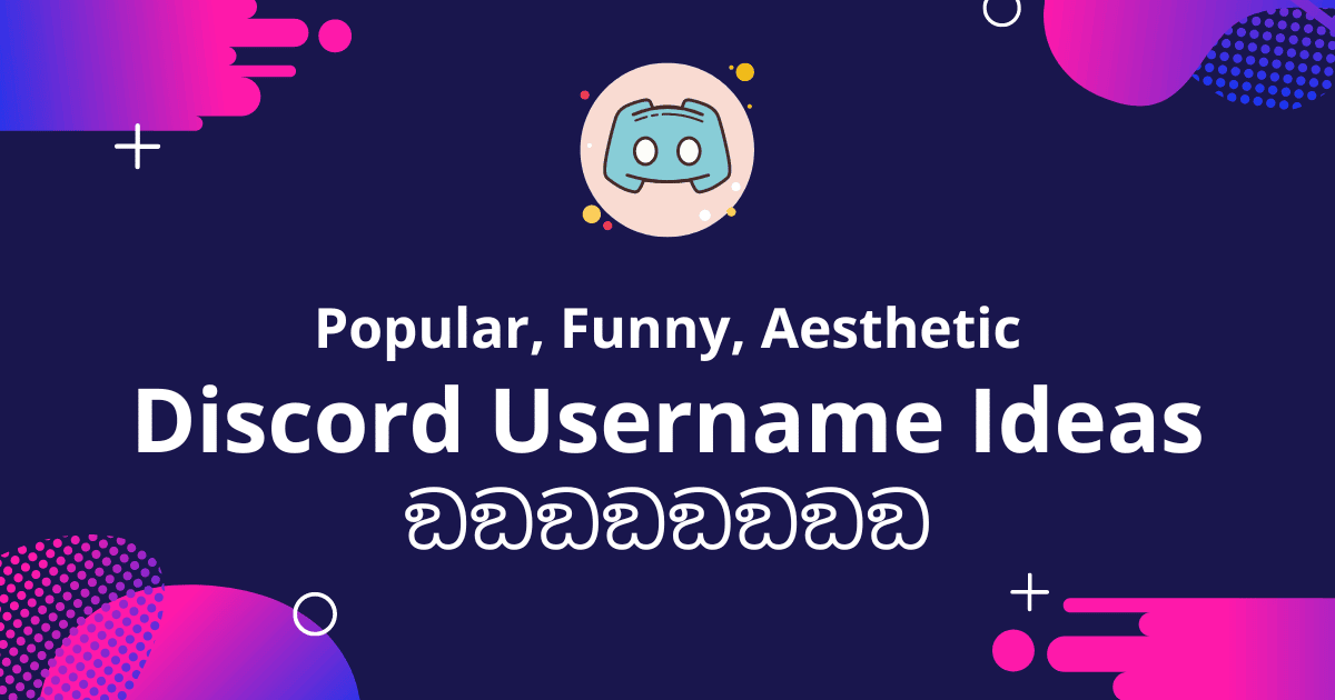 1293+ Discord Username Ideas: Popular, Funny, Aesthetic 😍 2025